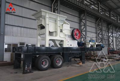 China 100 T/H Mobile Granite Stone Crushing Plant with Jaw Crusher and Cone Crusher for sale