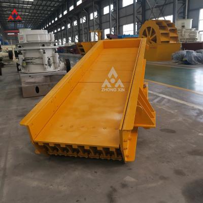 China Zhongxin ZSW GZT Series Vibrating Feeder 500-1000mm Feed Size for Stone Crusher for sale