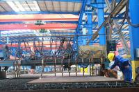 China High-strength Steel Heavy Duty Steel Structure with Galvanized or Painted Coating for Long Service Life for sale