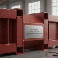 China Customizable Heavy Duty Steel Structure with Anticorrosive Paint Surface and 50+ Years Life Span for sale