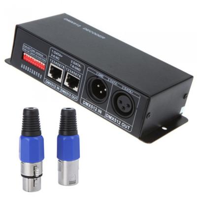 China DMX512 LED Tape Dmx Decoder 3 Channel RGB 4 Channel RGBW With CE Certified for sale