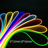 China Colorful Flexible Silicone LED Strip , Waterproof LED Neon Tube For Billboard for sale