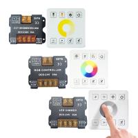 China Iron Case LED Controller Dimmer 10A 1 Channel With RF Full Touch Panel for sale