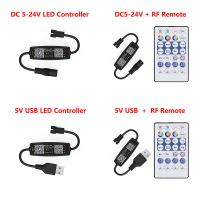 China Mini USB 5V LED Strip Controller , Pixel LED Light Controller Bluetooth With RF Remote for sale