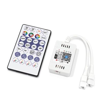 China DC 5V Intelligent Magic Color LED Controller Wifi APP Control With 2.4G RF Wireless for sale