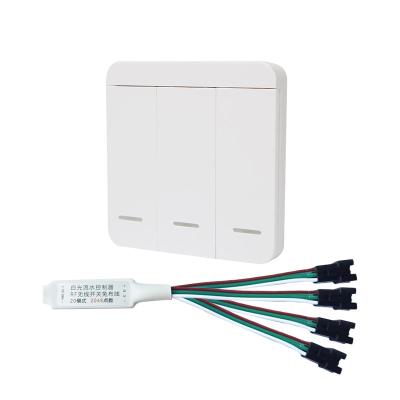 China 3 Key RF Remote LED Single Color Dimmer For White Flowing Light Strip for sale