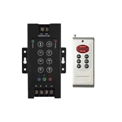 China RF 8 Keys LED RGB Controller 720W DC 12V 24V With Iron Case 3 Channel for sale