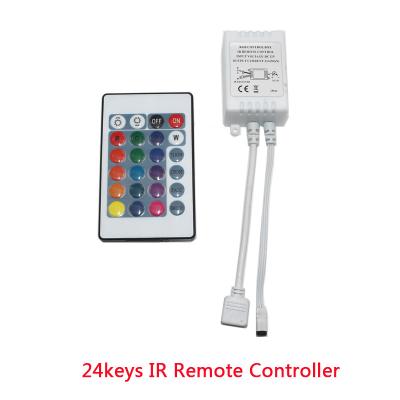 China Remote Control 24 Key RGB LED Controller For SMD2835 5050 LED Strip Light for sale