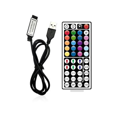 China USB 5V Powered 44 Key IR Remote Controller For LED RGB Strip Light for sale