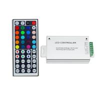 China Aluminum Case 44 Key RGB LED Controller 12A 24A For RGB Strip Light for sale