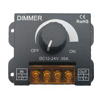 China 30A 12V LED Dimmer Switch Stepless Brightness Adjustment For LED Single Color for sale