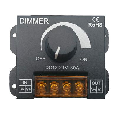China 30A 12V LED Dimmer Switch Stepless Brightness Adjustment For LED Single Color for sale