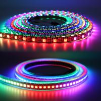 China Flexible Digital LED Pixel Strip Light Smd 5050 RGB Inner IC Ws2812b for sale