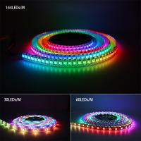 China RGB Changeable Color 5050 LED Strip Lights Individually Addressable Ws2812 for sale
