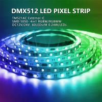 China Dmx512 Addressable LED Strip Smd 5050 Rgbw Rgbww 4 In 1 For Home Decoration for sale