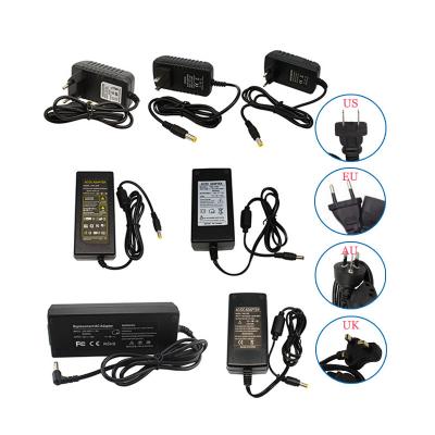 China 100-240V AC to DC 12V Wall Plug Desktop Type 5.5*2.5m Power Supply 1A 2A 3A 5A 6A 7A 10A for sale
