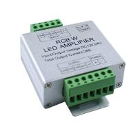 China 24A Aluminum Case LED Strip Amplifier RGBW Sync Signal For 5 Wire 4 Way for sale