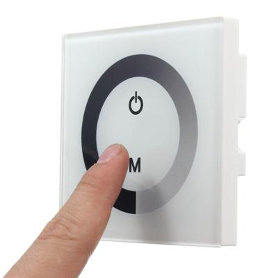 China Wall Mounted 12V 24V LED Lighting Dimmer Switch For Single Color Strip Light for sale