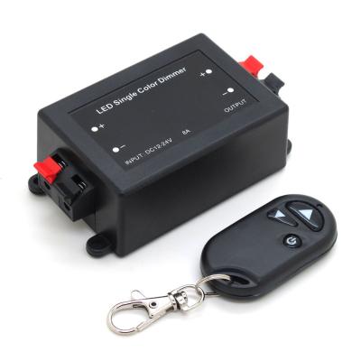 China 5050 LED Single Color Dimmer 12v 24v , 3 Keys Wireless LED Remote Dimmer Switch for sale
