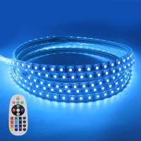 China 110V Remote Control Smart LED Rope Lights , Dimmable Smd LED Flexible Strips 5050 for sale