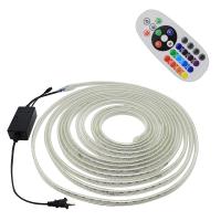 China 110V Remote Control Smart LED Rope Lights , Dimmable Smd LED Flexible Strips 5050 for sale