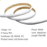 China 24V 720leds / Meter LED COB Strip Light Dream Color Soft With Remote Control for sale