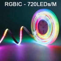China Full Color RGBW LED COB Strip Light 24V 720LEDs/M For Decoration for sale