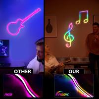 China Silicone Flexible LED Neon Strip Light For Bedroom Playroom Decoration for sale