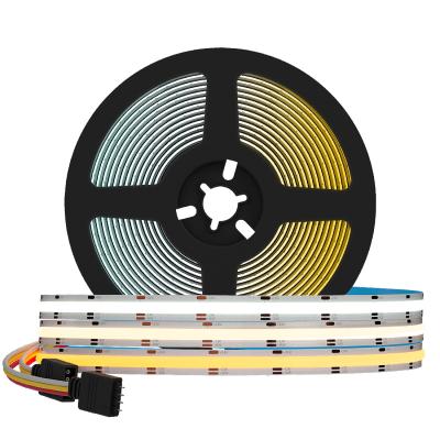 China CCT Tunable White COB Flexible LED Strip High Density Flexible DC 24V for sale