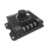 China DC12-24V Knob LED Controller Dimmer With Max Power 300W Brightness Adjustment Switch for sale