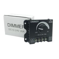 China DC12-24V Knob LED Controller Dimmer With Max Power 300W Brightness Adjustment Switch for sale