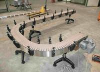 China Stainless Steel Slat Chain Conveyor for Pharmaceutical and Cosmetic Production Lines for sale