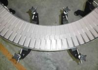 China Stainless Steel Turning Slat Chain Conveyor for Bottles and Tins for sale