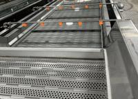 China Stainless Steel Slat Chain Conveyor for Freezer Assembly Line for sale