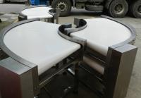 China Custom Carbon Steel/Stainless Steel Curved Belt Conveyor with Adjustable Height for sale