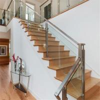 China Modern Glass Balustrade Railing 10mm Tempered for Apartment Balcony Deck Terrace Staircase for sale