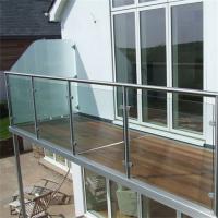 China Modern Glass Balustrade Railing 10mm Tempered for Apartment Balcony Deck Terrace Staircase for sale