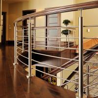 China Rod Bar Steel Balcony Railings Indoor Stair Rail 38mm 42.4mm 50.8mm for Apartment Deck Terrace for sale