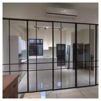 China Aluminum Sliding Glass Door Custom Size Thermal Break 6063-T5 Modern Apartment for sale