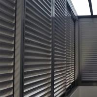 China Anti Theft Outdoor Aluminum Sun Shade Louvres Windproof Custom Size 6063 Alloy for sale