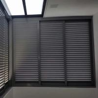 China Anti Theft Outdoor Aluminum Sun Shade Louvres Windproof Custom Size 6063 Alloy for sale