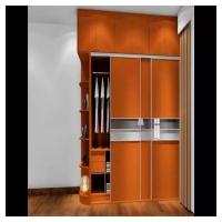China MDF Plastic Bedroom Sliding Wardrobe Modern Metal Solid Wood for sale