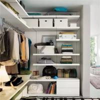 China White Accepted Customized New Design Walk In Closet With 18mm Mad Board for sale