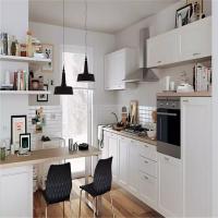 China Customized Kitchen Cabinet Set , Modern Lacquer Pantry Kitchen Cabinet for sale