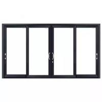China Thermal Break Double Glazed Aluminum Sliding Window Door Tempered Low E for sale