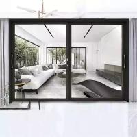 China Thermal Break Double Glazed Aluminum Sliding Window Door Tempered Low E for sale