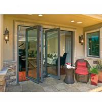China Custom EPDM Waterproof Aluminum Folding Door Glass Bifold Patio Sliding 1.2mm-3.0mm for sale
