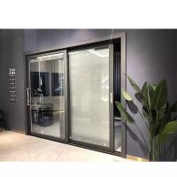 China Customized Modern Multi Panel Sliding Doors , Temper Glass Aluminum Frame Doors for sale