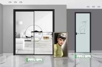 China Custom Aluminum Sliding Patio Door with Double Tempered Glass 60 Colors for sale