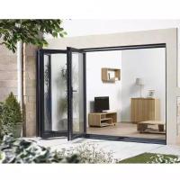 China Aluminium Alloy Bifold Patio Doors Swing Energy Efficient 2.0mm Thermal Break for sale